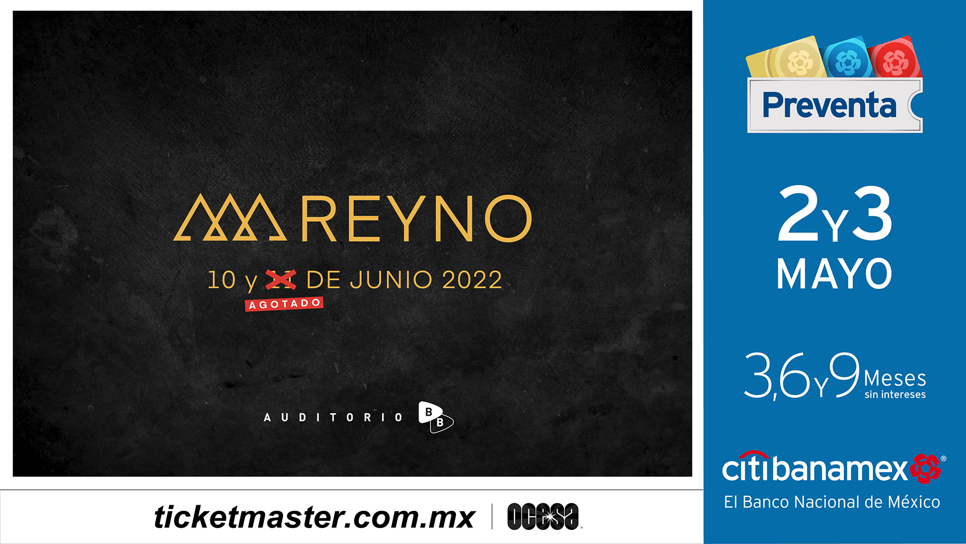 Reyno se presentará en el Auditorio BB - N. A. C. O. Magazine