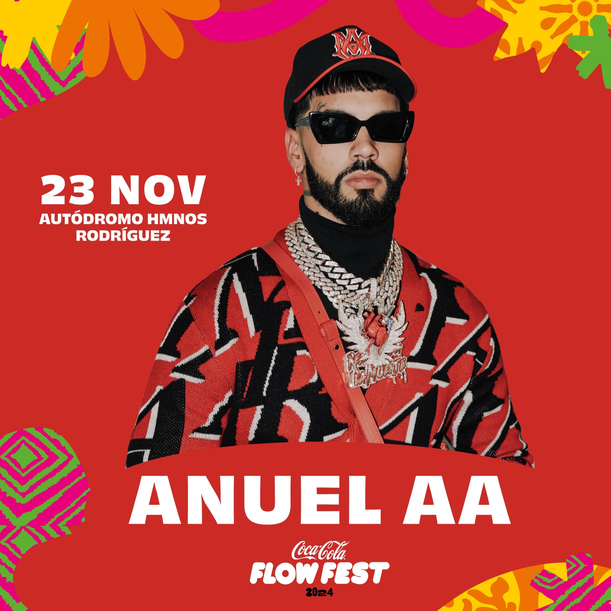 Anuel AA regresa a la CDMX como headliner del Coca-Cola Flow Fest 2024 - N. A. C. O. Magazine